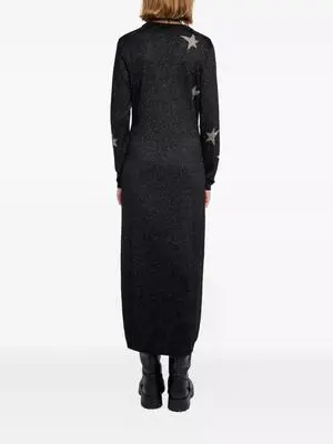 Zadig&Voltaire Stellly Merino Wool Maxi Dress With Lurex Stars