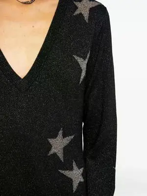 Zadig&Voltaire Stellly Merino Wool Maxi Dress With Lurex Stars