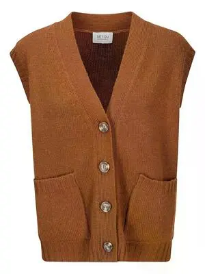 BE YOU Button Patch-pocket Gilet