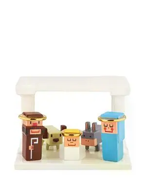 ALESSI Pixel-style Nativity Scene - White