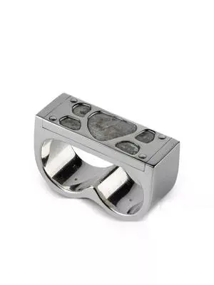 PARTS OF FOUR Sterling Double Ring With Diamonds
