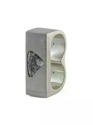 PARTS OF FOUR Plate Double Diamond Ring