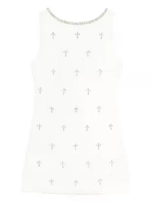 RAHIL HESAN Crystal-embellished Mini Dress - White