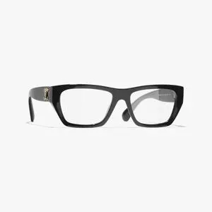 Chanel Rectangle Eyeglasses - Black