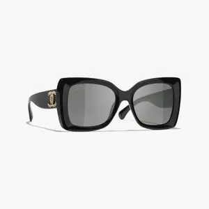 Chanel Square Sunglasses - Black