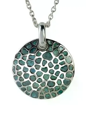 PARTS OF FOUR Disk Diamond Necklace - Silver