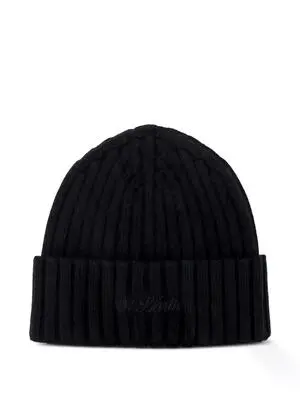 MC2 SAINT BARTH Wengen Ribbed Beanie - Black