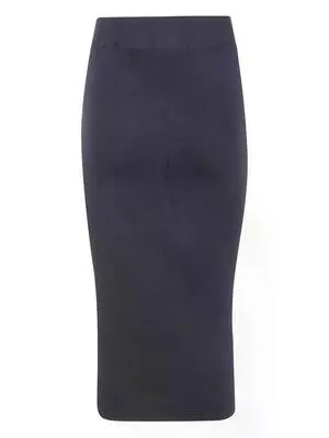 ENTIRE STUDIOS Ribbed-knit Midi Skirt - Black