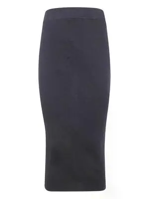 ENTIRE STUDIOS Ribbed-knit Midi Skirt - Black
