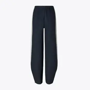 Tory Burch Japanese Jersey Sweatpant Frosted Navy/ivory