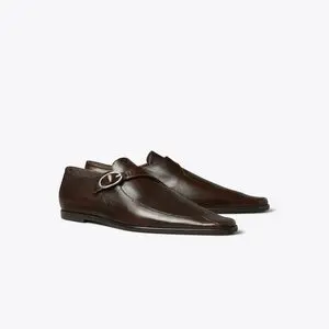 Tory Burch Twisted Monk Strap - Bark Brown