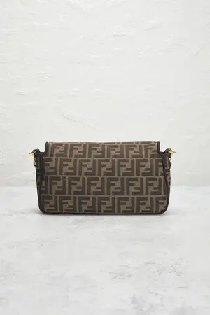 Fendi Zucca Baguette Shoulder Bag