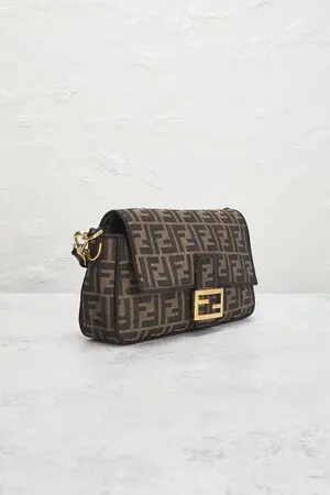 Fendi Zucca Baguette Shoulder Bag
