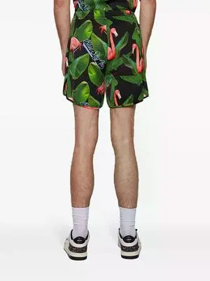 BLUE SKY INN Flamingo Print Shorts