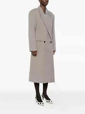 ELEH Notched-lapel Double-breasted Coat