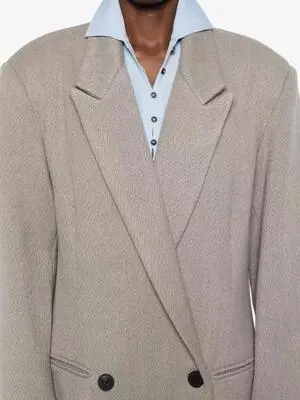 ELEH Notched-lapel Double-breasted Coat