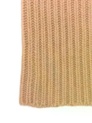 HURRAY Ribbed Cashmere Beanie - Neutrals