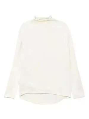TOTEME High-neck Blouse - Neutrals