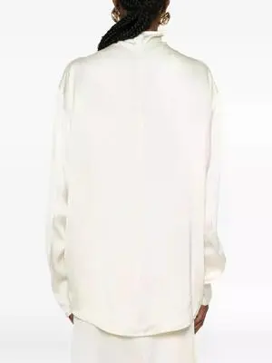 TOTEME High-neck Blouse - Neutrals