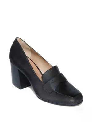 Bernardo 60mm Block-heel Leather Pumps