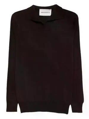 AMARANTO Polo-collar Sweater