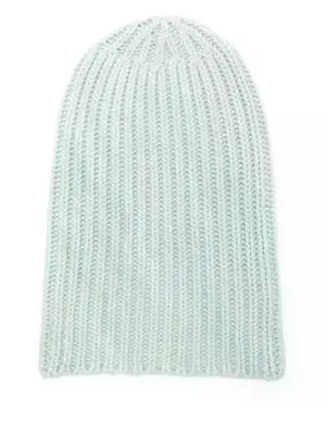 HURRAY Ribbed Knit Cashmere Beanie