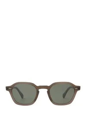 MR. LEIGHT Rounded Sunglasses - Truffle-pewter/select G15