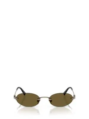 Miu Miu Oval Sunglasses - Old Gold