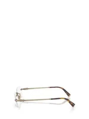 Miu Miu Eyeglasses Rectangle - Old Gold