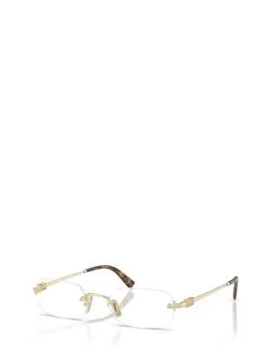 Miu Miu Rectangular Eyeglasses - Gold