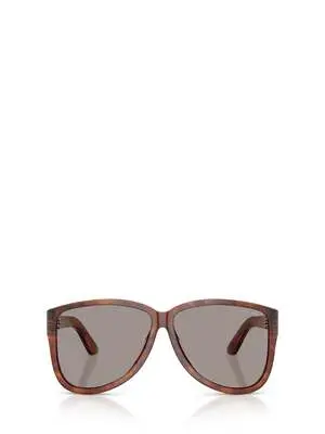 Miu Miu Aviator Sunglasses - Striped Tobacco