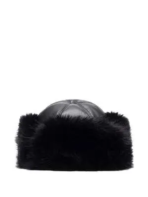 STAND STUDIO Sable Faux Fur Hat - Black