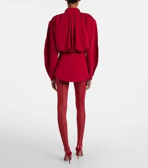 MUGLER Re/edit Hiver Russe Crêpe Twill Blouse