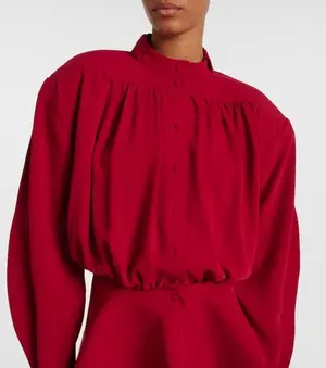 MUGLER Re/edit Hiver Russe Crêpe Twill Blouse