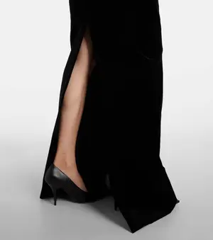 MUGLER Re/edit Les Méduses Velvet Corset Gown