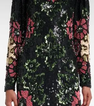 La DoubleJ Clingy Swing Sequined Maxi Dress