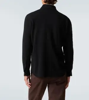 Brunello Cucinelli Wool, Cashmere, And Silk Polo Sweater