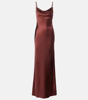 SELF-PORTRAIT Embellished Satin Gown