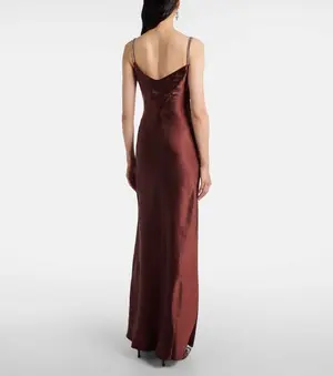 SELF-PORTRAIT Embellished Satin Gown