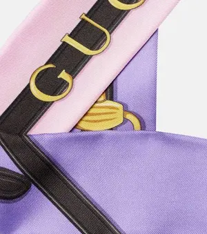 Gucci Printed Silk Twill Scarf