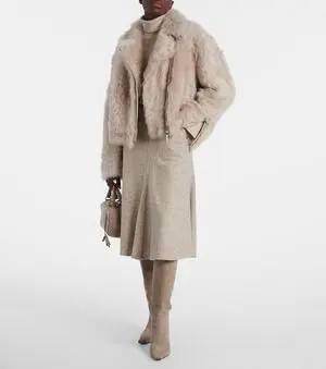 Brunello Cucinelli Monili Suede Knee-high Boots