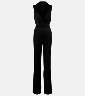 Max Mara Scalata Belted Jumpsuit - Black