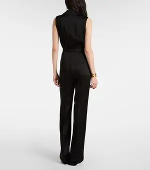 Max Mara Scalata Belted Jumpsuit - Black