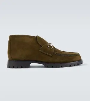 Gucci Silver Tone Boots For Men