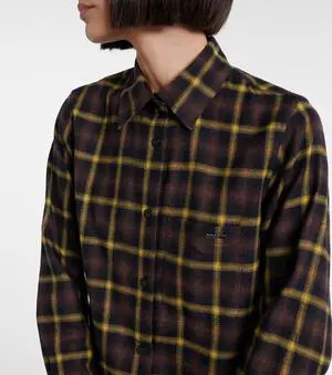 Coperni Checked Shirt Dress - Multicoloured