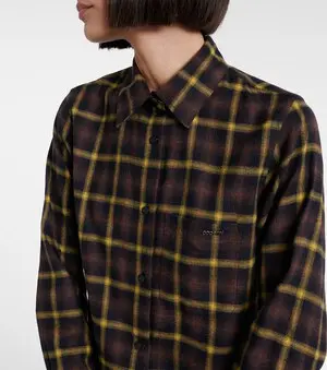 Coperni Checked Shirt Dress - Multicoloured