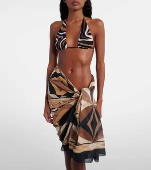 Emilio Pucci Collane Cotton Beach Cover-up