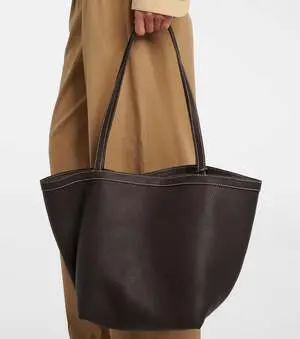 THE ROW Park Large Leather Tote Bag