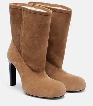Balenciaga Fargo 80 Suede Ankle Boots - Brown