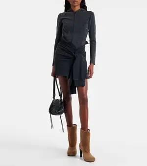 Balenciaga Fargo 80 Suede Ankle Boots